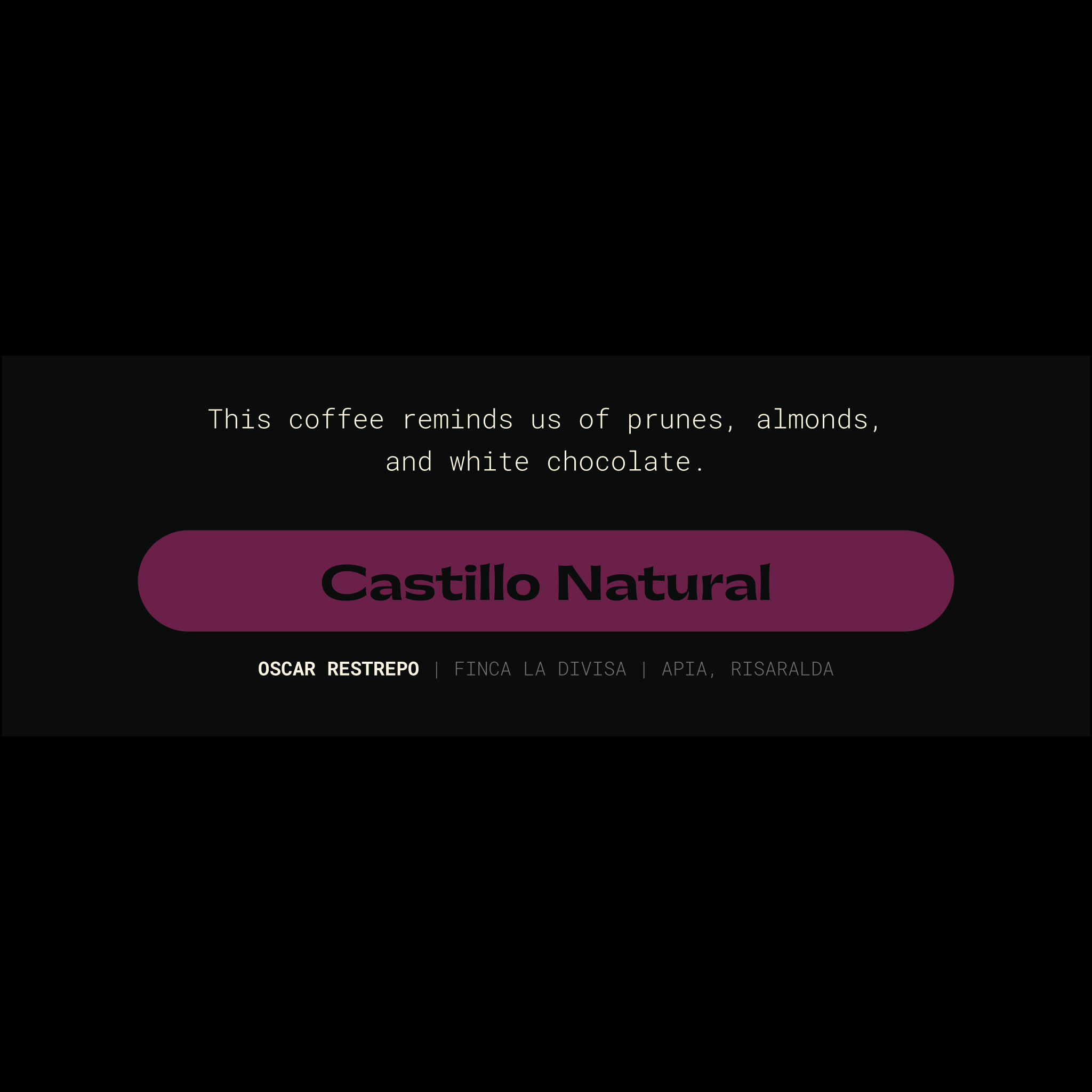 Finca La Divisa: Natural Process Castillo Coffee | Specialty Coffee ...