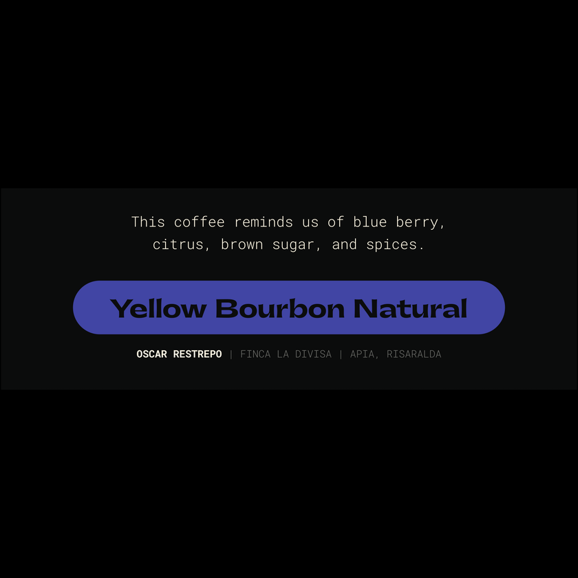 Yellow Bourbon Natural by Oscar Restrepo| flavor rich Colombian Coffee ...